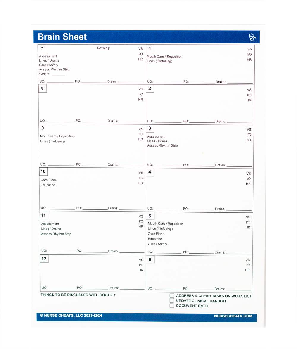 ICU Brain Sheet (Synthetic)