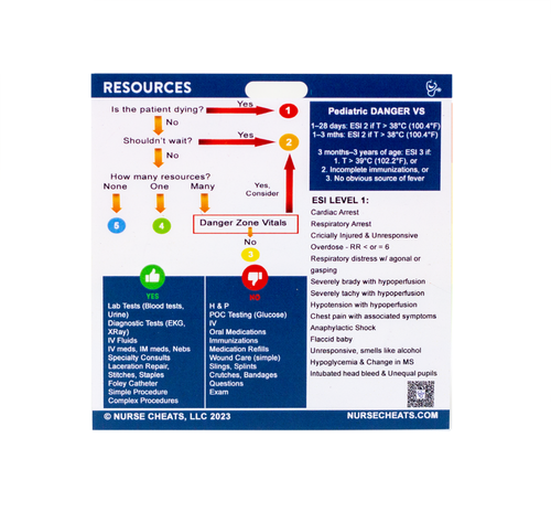 ESI Triage Badge Buddy for ER Nurses