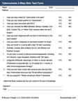 Two (2) Step Tuberculosis Test (Blank & Printable)