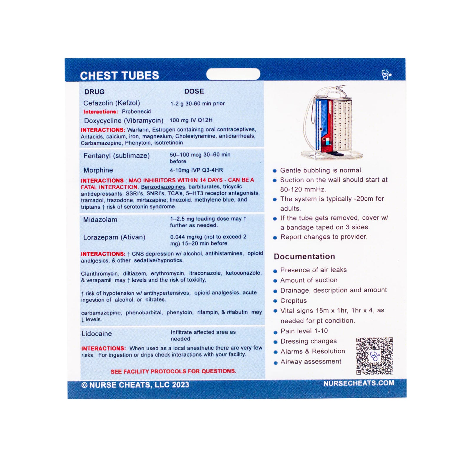 Chest Tube Badge