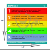 ESI Triage Badge Buddy for ER Nurses